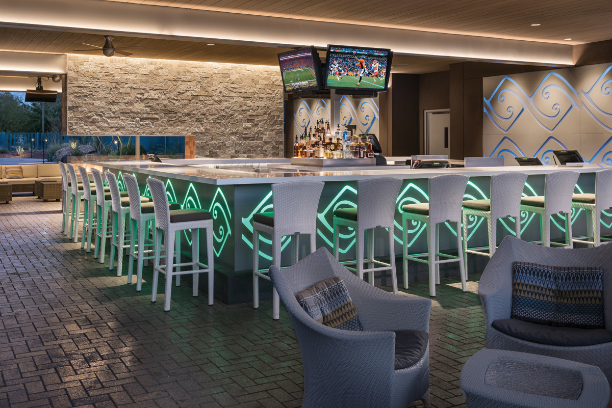 Suncatcher Bar,Talking Stick Resort - FFKR Architects