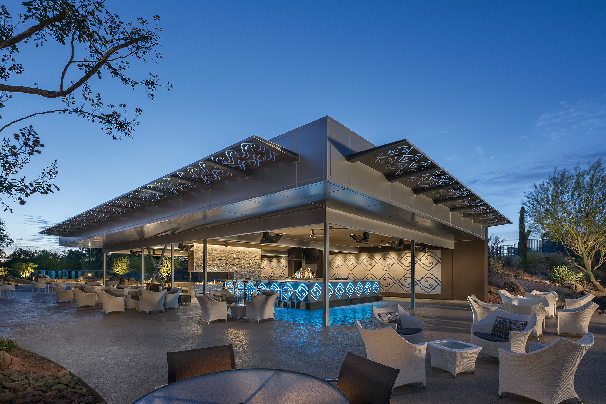 Suncatcher Bar,Talking Stick Resort - FFKR Architects