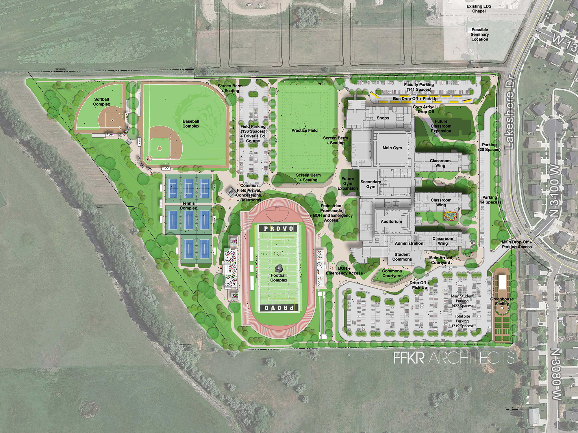 Provo High SchoolMaster Plan - FFKR Architects