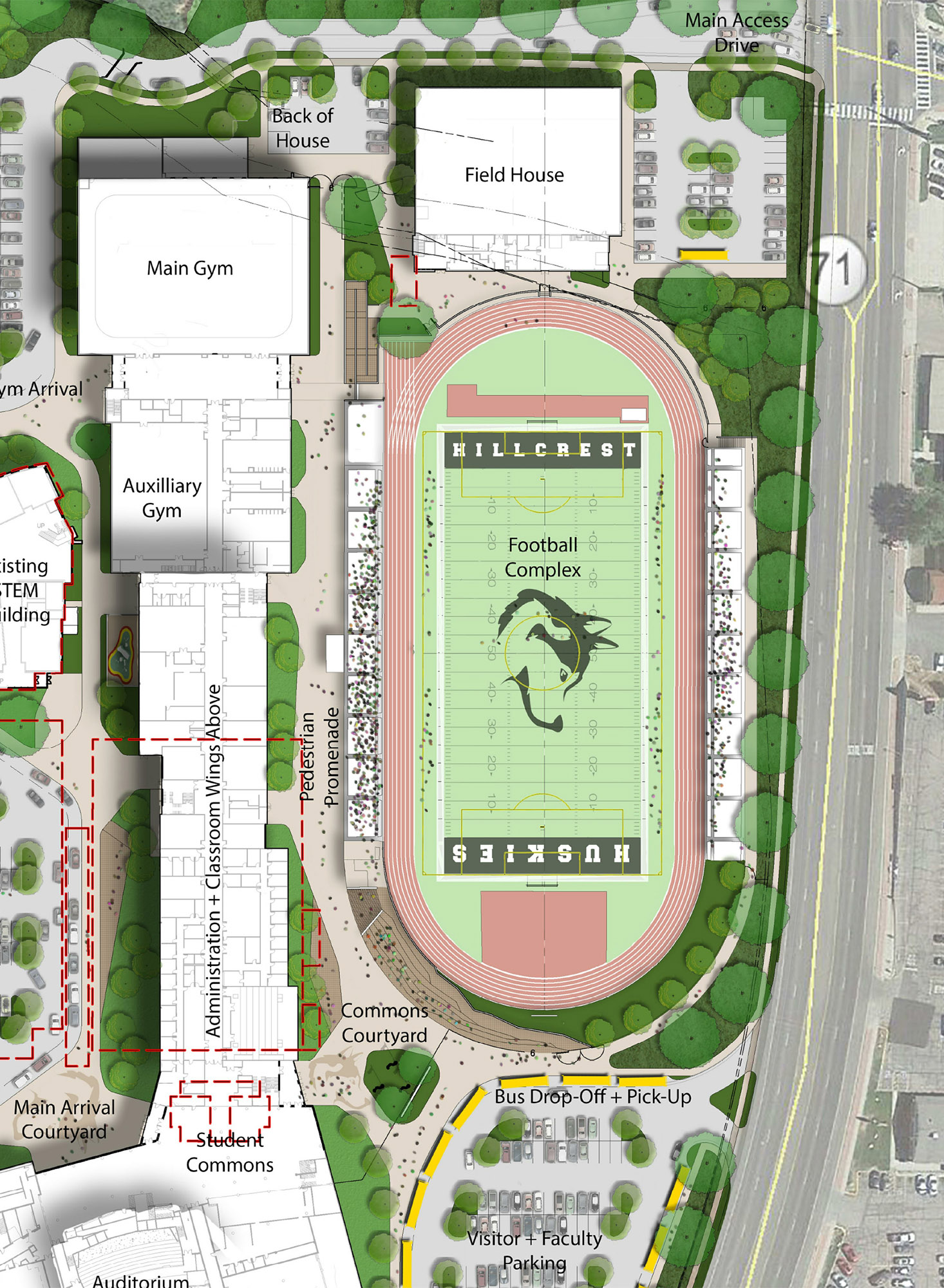 Hillcrest High School Athletics Facilities - FFKR Architects