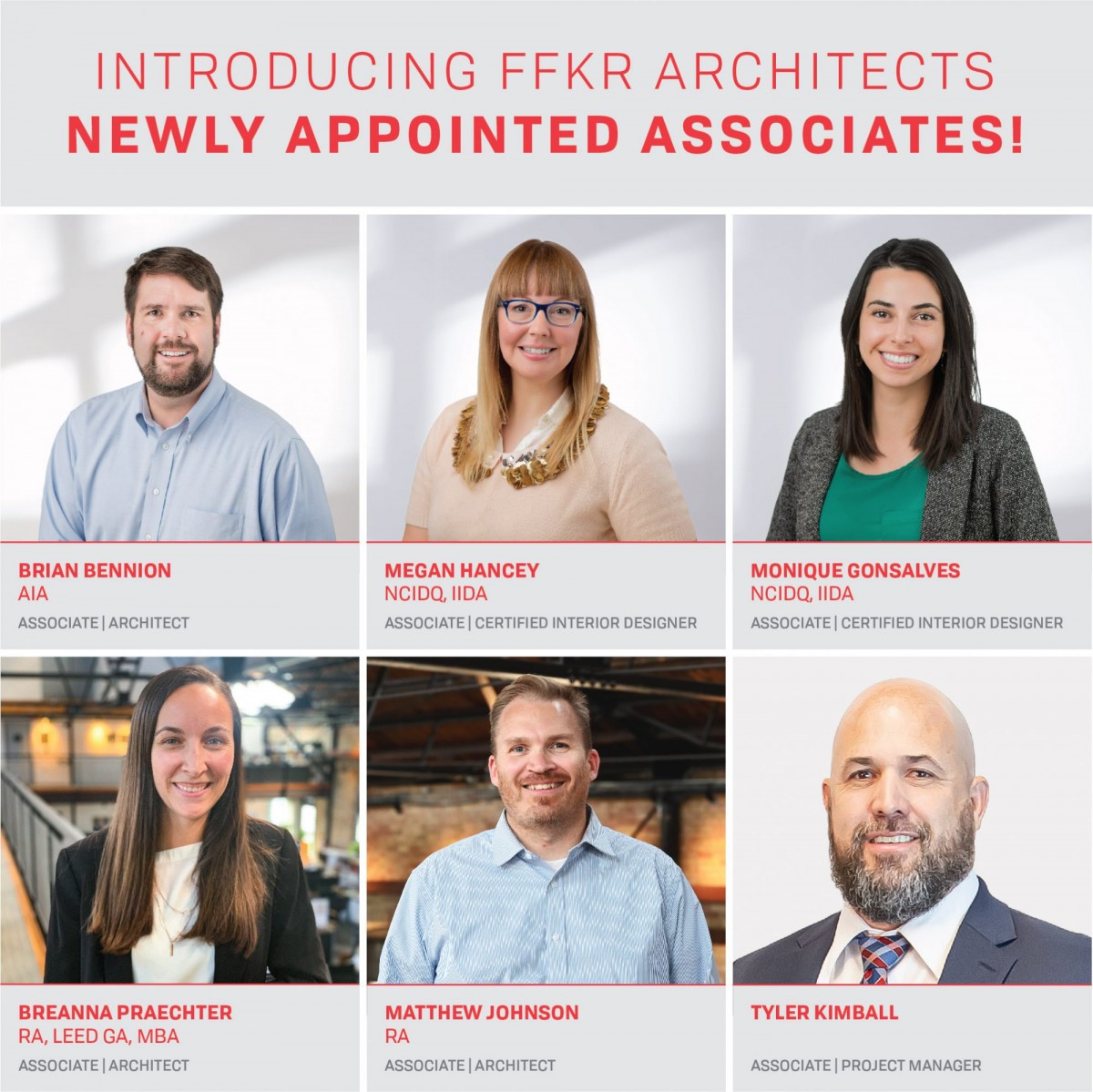2021 Newly Appointed Associates at FFKR Architects - FFKR Architects